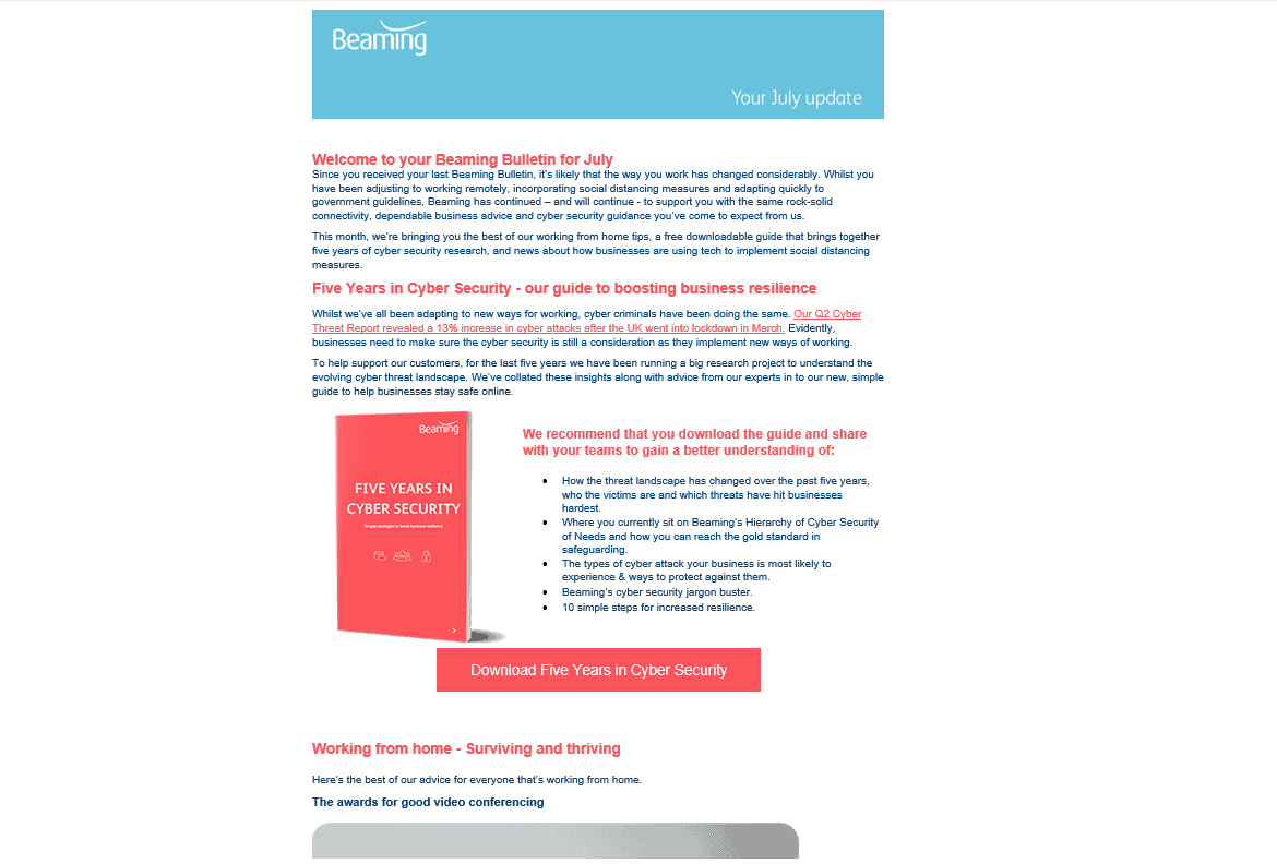 Subscribe to the Beaming Bulletin - Beaming