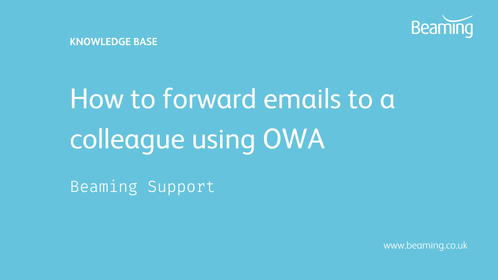 How to forward emails to a colleague when I’m on holiday based upon a ...