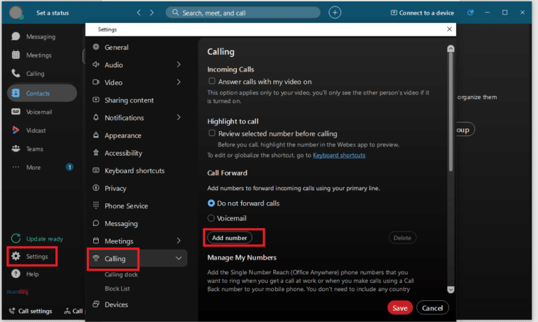How to set up call forwarding - Beaming