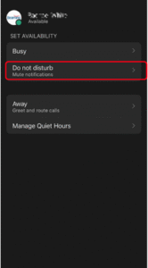 I don’t want to receive calls! How to set quiet hours on Webex - Beaming