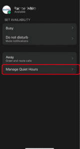 I don’t want to receive calls! How to set quiet hours on Webex - Beaming